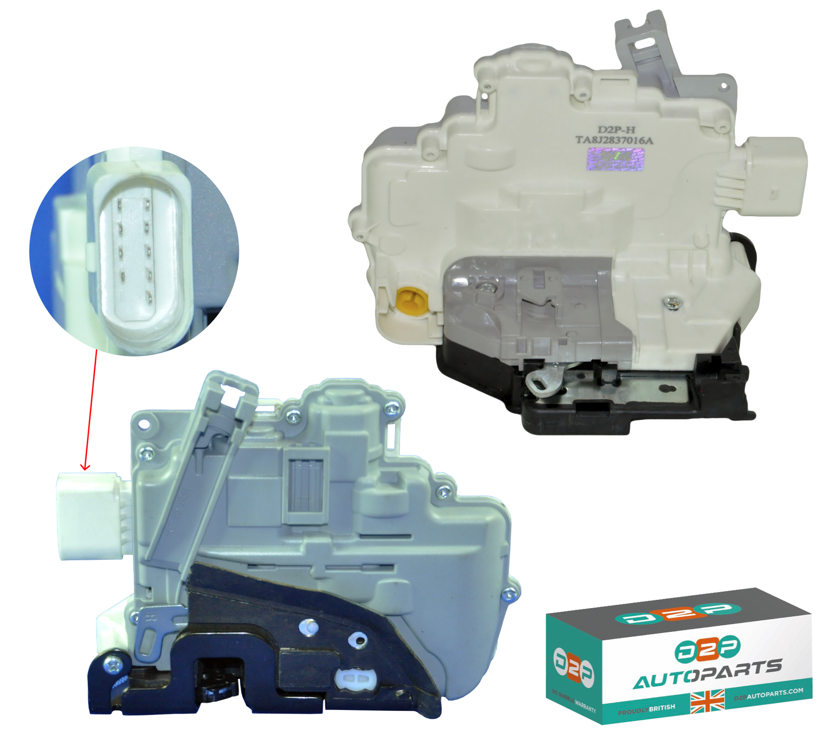 FRONT RIGHT DOOR LOCK ACTUATOR MECHANISM FOR VW TOUAREG (2010-2017 ...