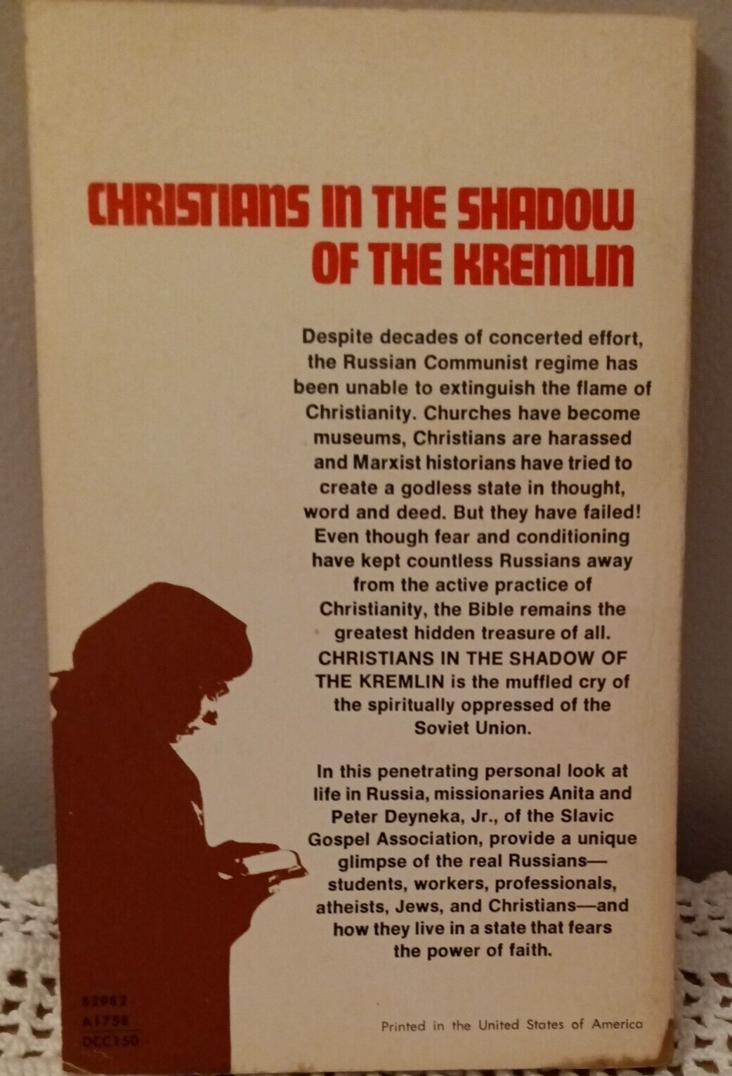 Christians in the Shadow of the Kremlin Peter &Anita Deyneka 1975 David ...