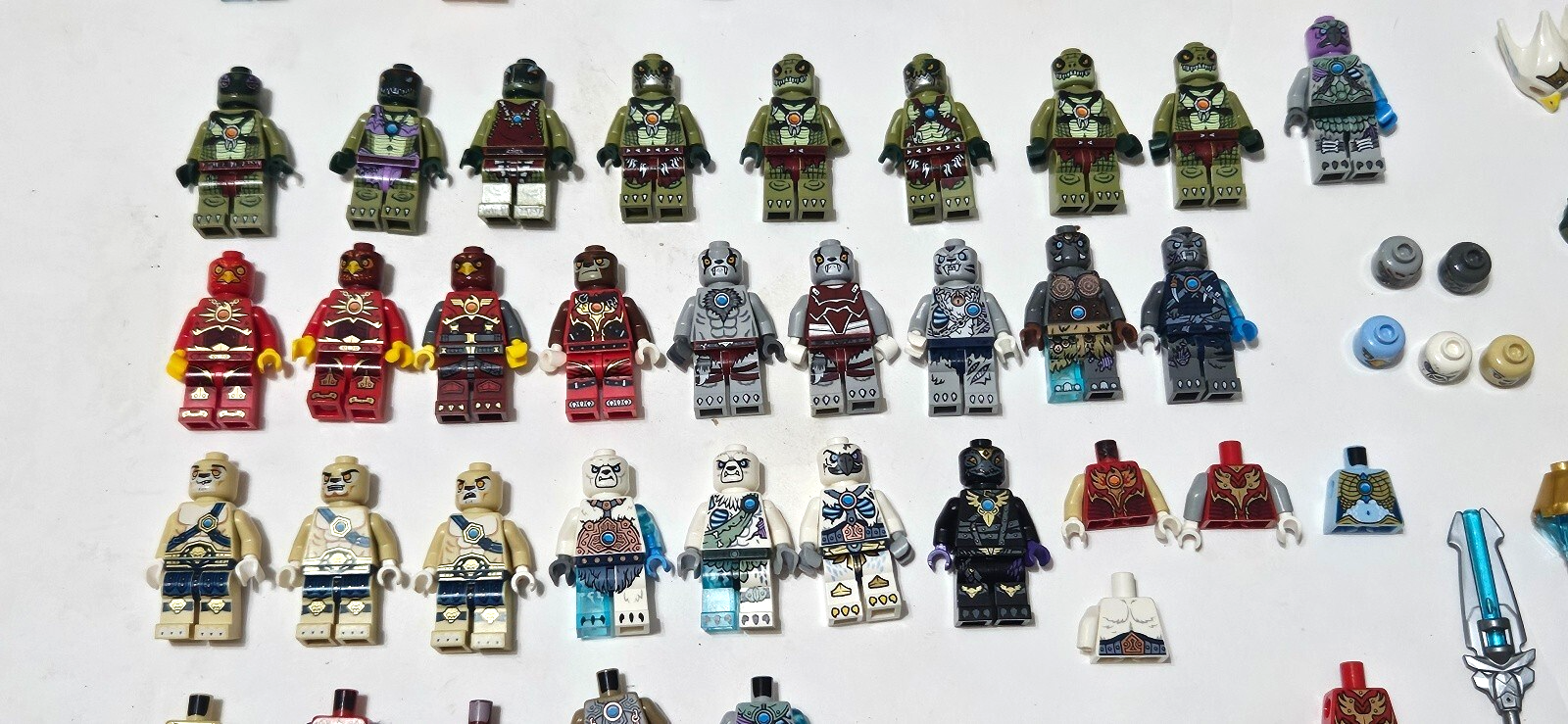 Lego Chima Minifigure Lot Minifigures Weapons Masks Accessories | eBay