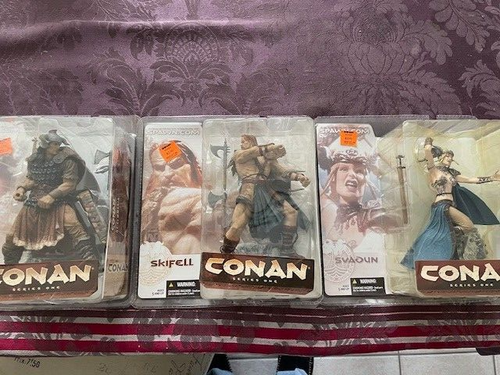 McFarlane Spawn Conan Series One 2004 - 3 figures Svadun, Skifell, and ...