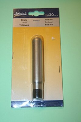 SWISH - TERMINALE/POMOLO PER BASTONI TENDE IN ACCIAIO NICKEL SATINATO ...
