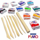 FIMO Soft Modelling Clay Professional Set -12 x 57g + 7 Pro Moulding ...