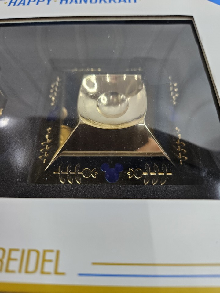 Disney Parks Happy Hanukkah Dreidel Metal Mickey Mouse Icon New In Box ...