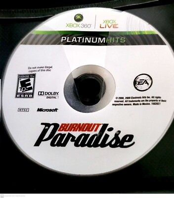 Burnout Paradise (Microsoft Xbox 360, 2008) Disc Only | eBay