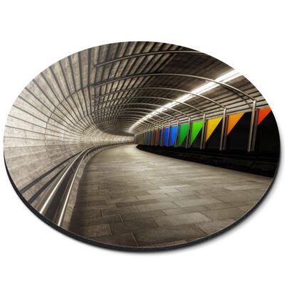 Round Mouse Mat Norway Metro Tunnel Trains #51578 | eBay