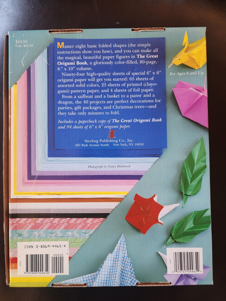 The Great Oragami Book & KIT With Papers & How To Book | eBay UK