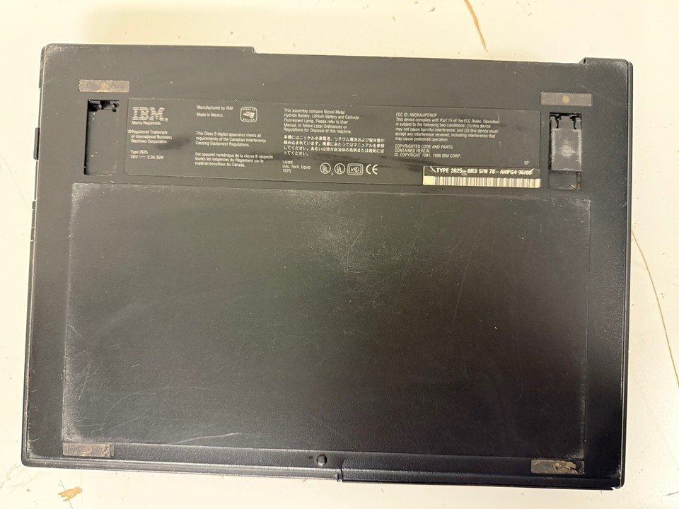 Vintage IBM Thinkpad 2625 Laptop - Untested Sold As-Is Parts / Repair ...