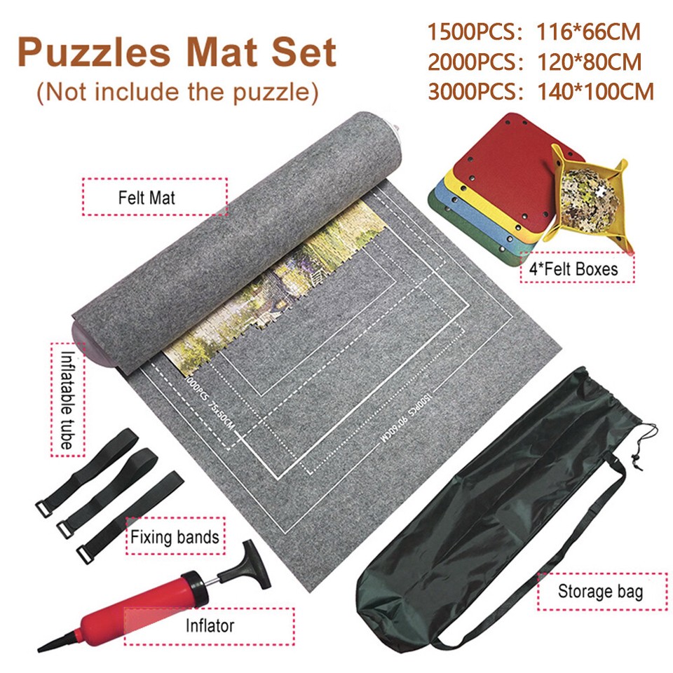 Puzzle Roll up mat Jigsaw Storage Felt Mat, Jigroll Up to 1500/3000 ...