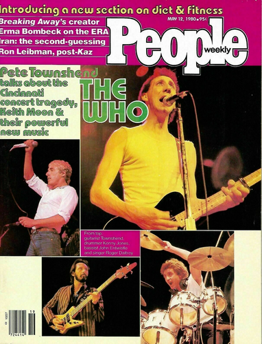 People Magazine May 12 1980 The Who Pat Benatar Mary Lou Irvin Feld ...