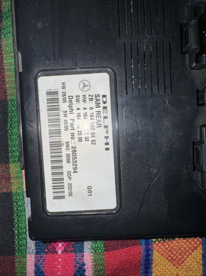 06-12 Mercedes ML350 GL450 Rear SAM Module Control Unit Signal ...