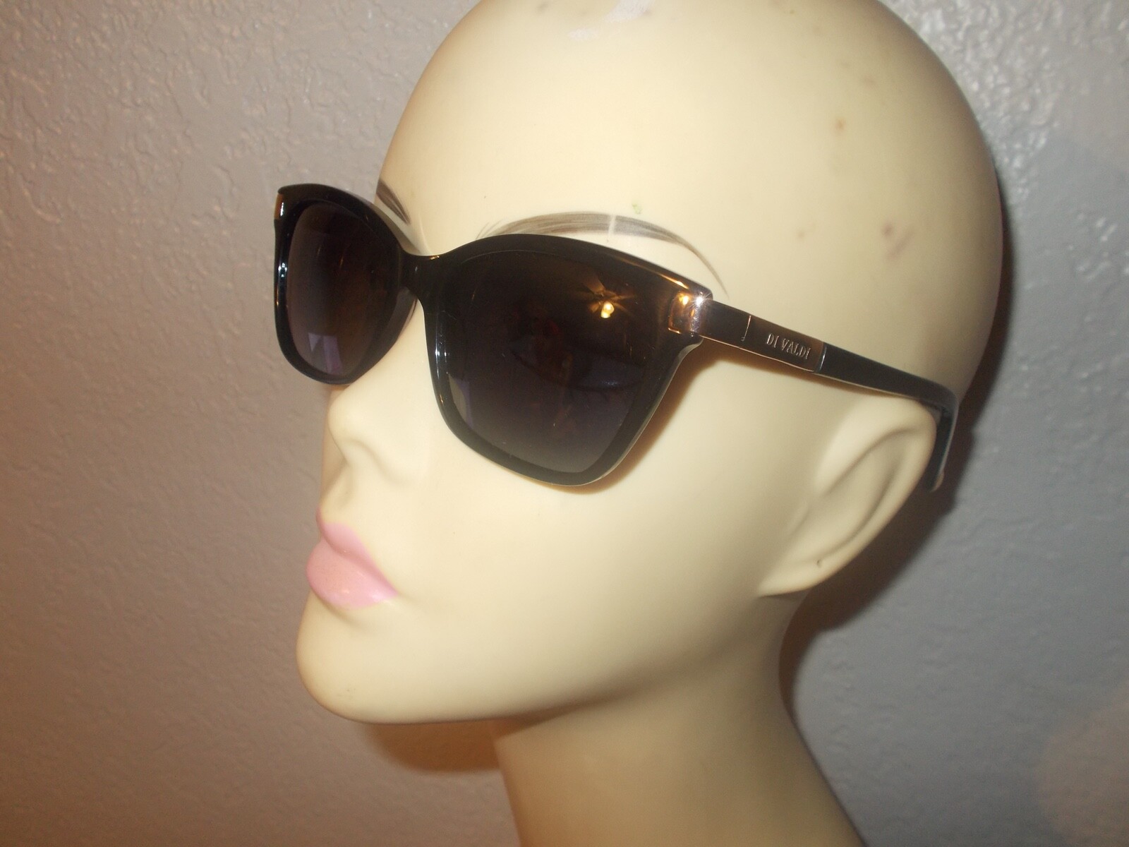 DI VALDI DV0065 Col 90 Black/Gold Frame Gray Polarize… - Gem