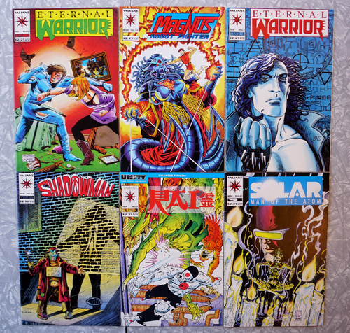 Valiant Comic Book Lot 1990 Magnus Solar Rai Eternal Warrior 6 Issues ...