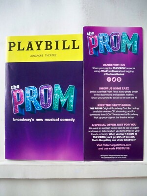 THE PROM Playbill BETH LEAVEL / CAITLIN KINNUNEN / ISABELLE McCALLA NYC ...