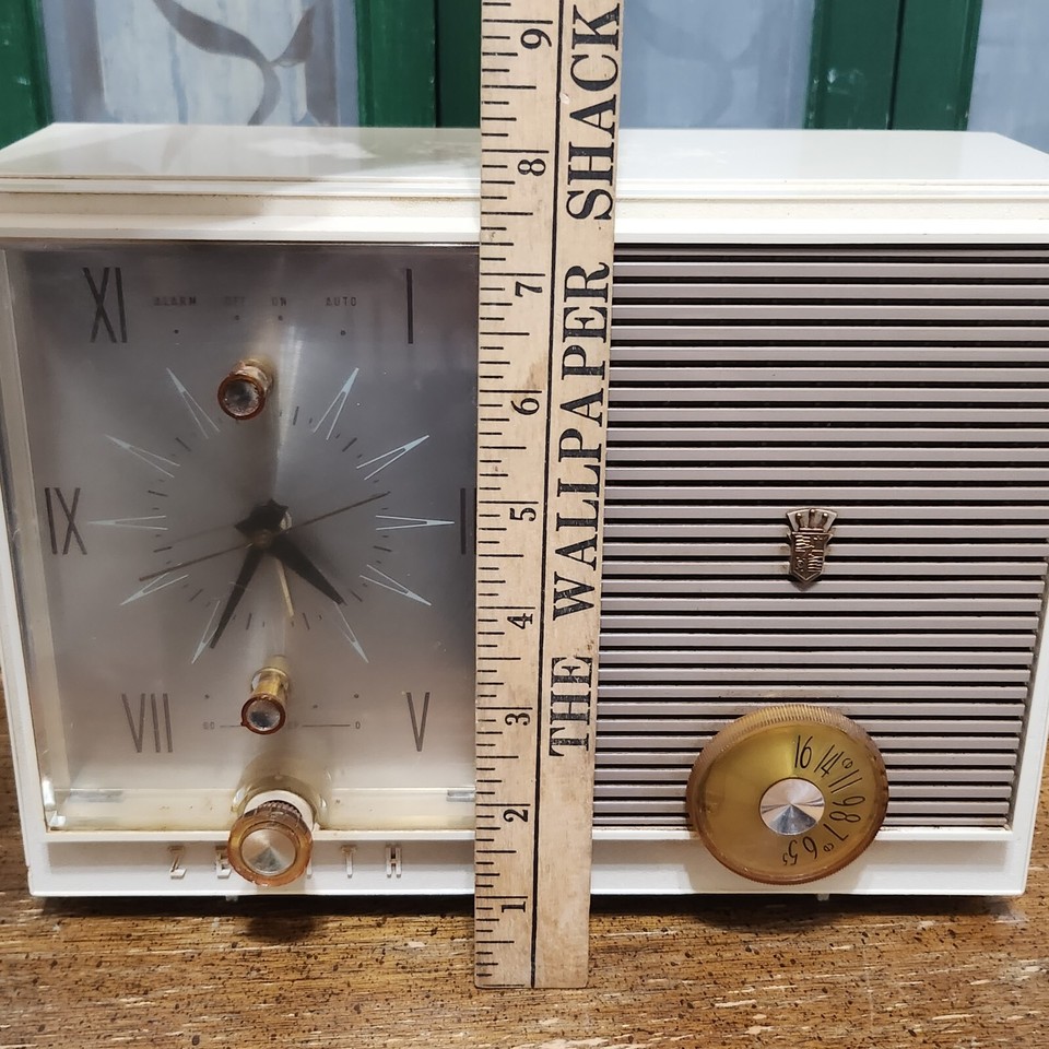 Vtg Zenith Clock Tube Radio Model G515W 1950s Retro | eBay