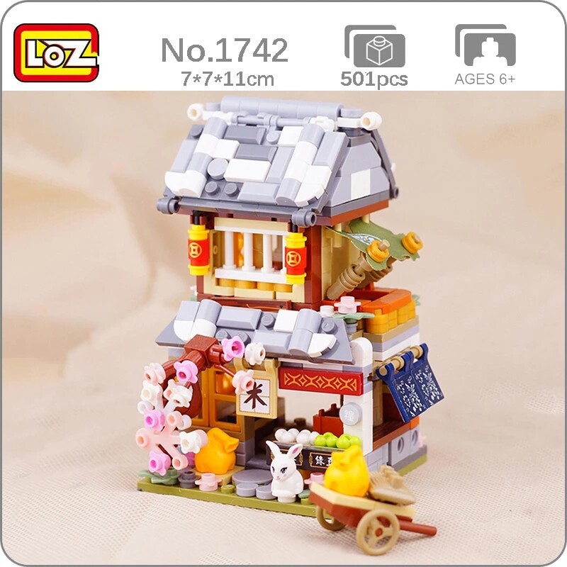 LOZ Mini Chinese Street - Traditional Architecture Building Blocks ...