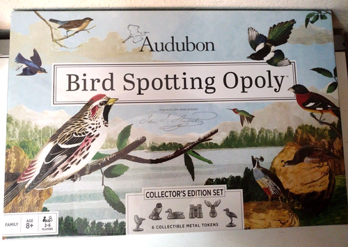 Audubon Bird Spotting Opoly Collectors Edition Board Game Monopoly New ...