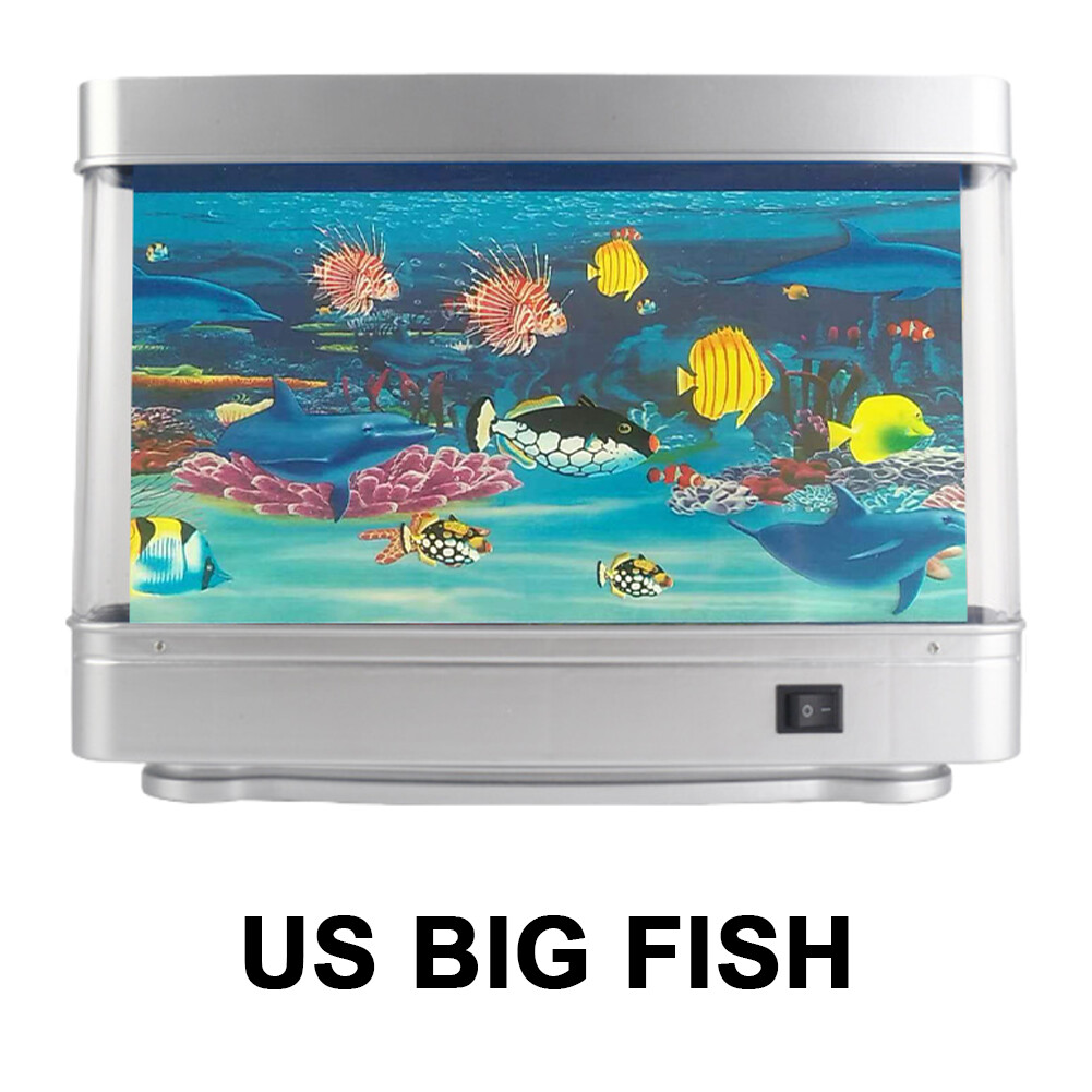 Moving Fish Night Light Ceiling Lifelike Artificial Aquarium Moving
