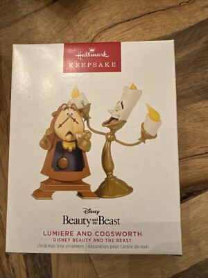 Hallmark 2023 LTD ED Ornament Disney LUMIERE AND COGSWORTH Beauty and the Beast | eBay