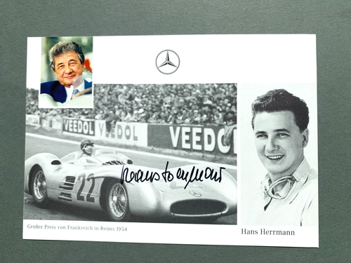 HANS HERRMANN Formel-1-Fahrer signed Autogrammkarte 10x15 | eBay.de