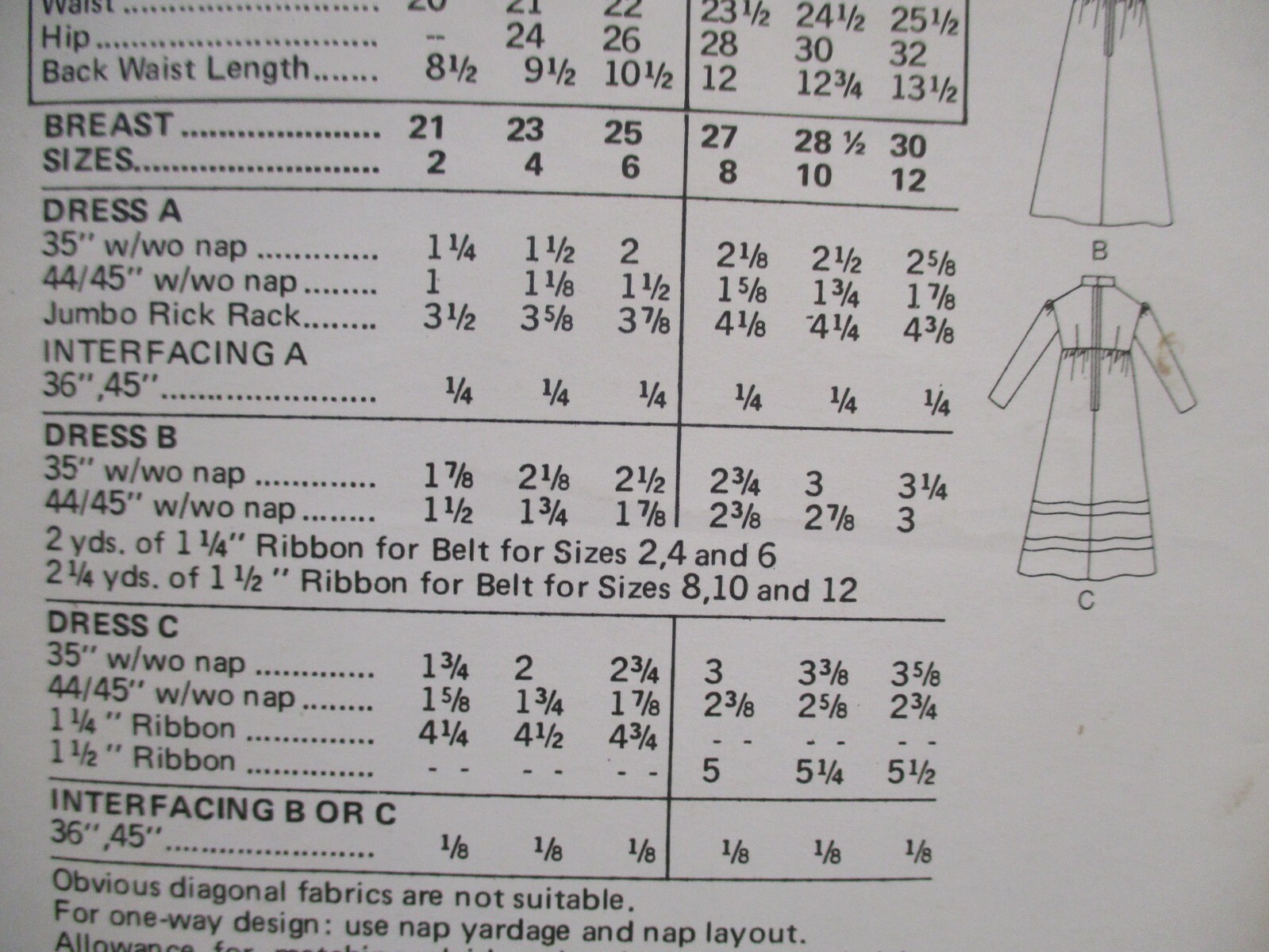 Butterick Pattern 6919 Girls Size 10 High Waist Dress Short Long Puffy ...