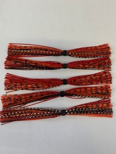 5 pack Silicone Fishing Skirts (Rayburn red / Fire Craw) | eBay