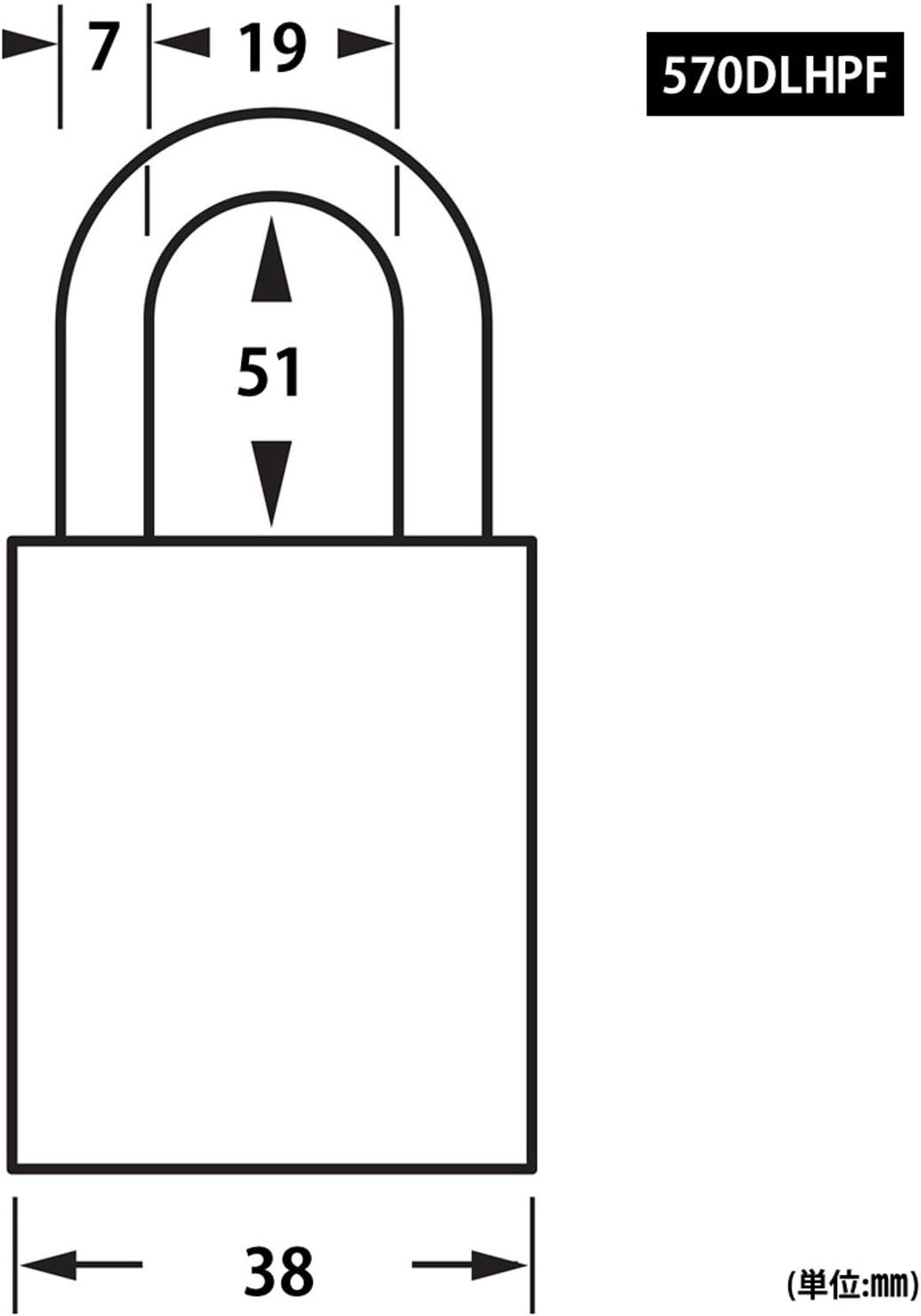 Master Lock 570DLHPF Aluminum Padlock 2in Shackle 1-1/2in for sale ...