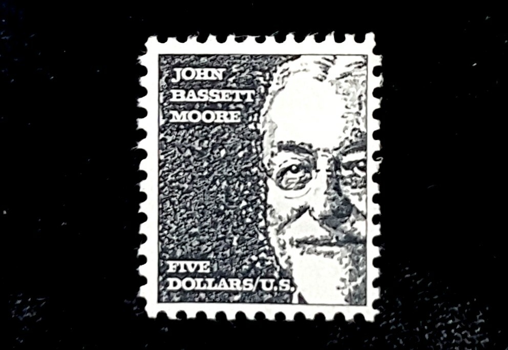 1973 High Value US Stamp 1295a! Mint MNH Tagged $5 John Bassett Moore ...