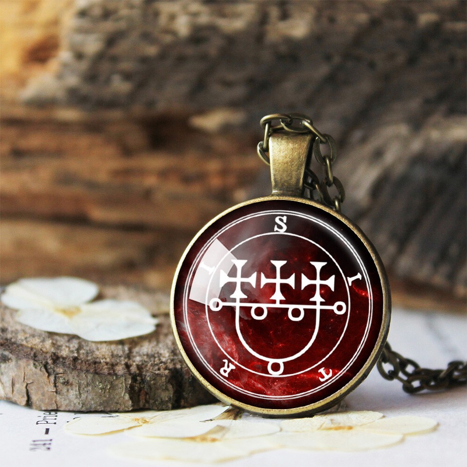 Seal of Sitri Goetia Demon Seal Pendant Necklace, Solomon Lesser Sigil ...