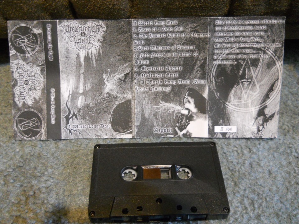 Drowning The Light A World Long Dead Cassette Tape 2007 Lim 8/66 Black ...