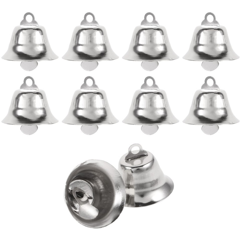 20 PCS Mini Bells for Crafts Silver Jingle Crafting Beads Chimes | eBay UK