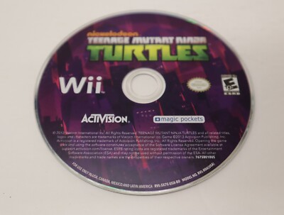 Nickelodeon Teenage Mutant Ninja Turtles (Wii, 2013) Disc Only | eBay