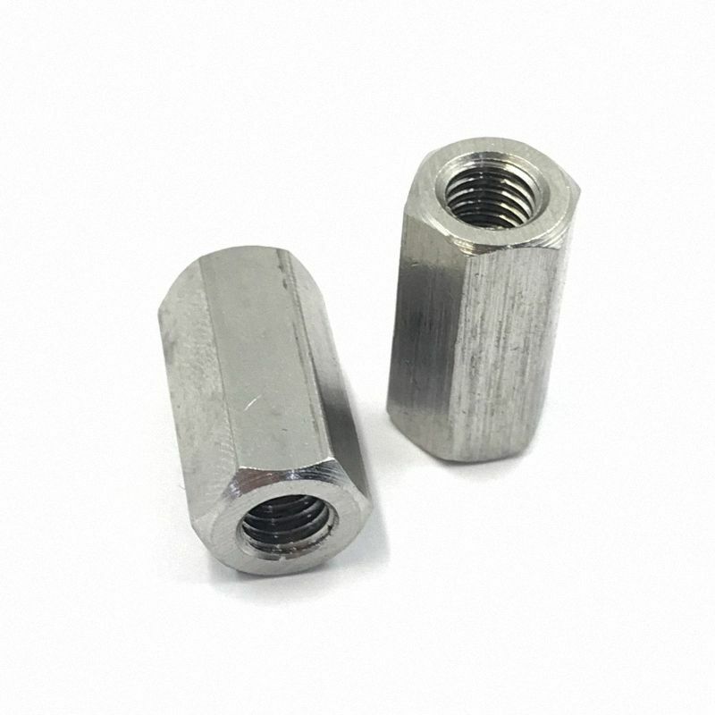 Threaded Rod Coupler Dimensions Coupling Nut Stainless Steel Threaded