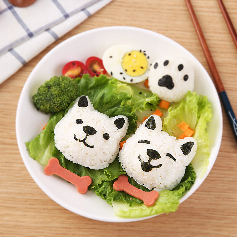 Cute Cat Rice Ball Mold Cartoon Cat Pattern Bento Rice Decor Kids DIY ...