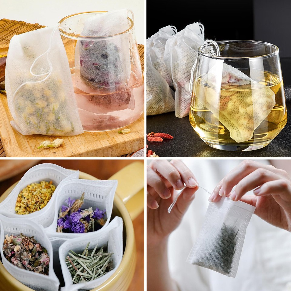 500PCS Tea Filter Bags Disposable Empty Tea Bags Tea Infusers Bag for ...