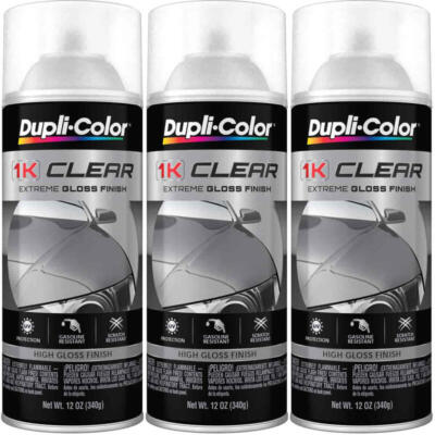 Duplicolor 1KCG (3-Pack), 1K Clear Gloss Clear Coat, 12oz, Aerosol | eBay