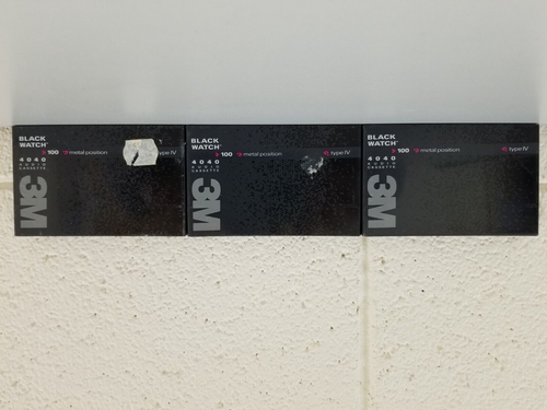 3M Black Watch 4040 100 Min. Type IV Metal Position Blank Audio ...