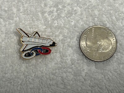 Vintage NASA Space Shuttle Lapel Hat Pin USA FLT Rings | eBay