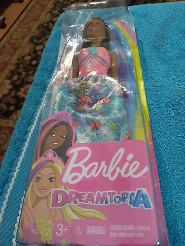 BARBIE DREAMTOPIA AA PRINCESS DOLL 12" BRUNETTE - PINK HAIR STREAK ...