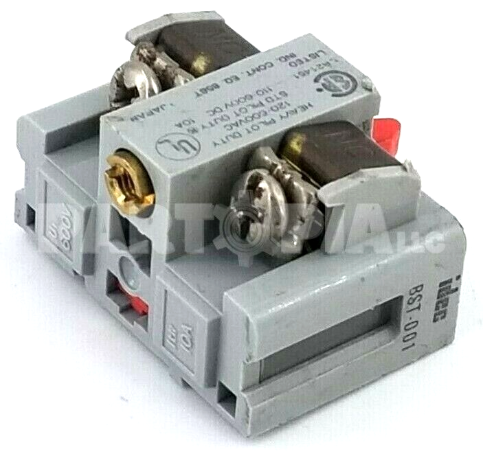 Idec, BST-001 / BST001, Heavy Pilot Duty Contact Block, 1 N/C, 10Amp ...