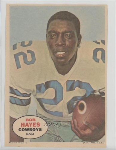 1968 Topps Poster Inserts Bob Hayes #3 HOF | eBay