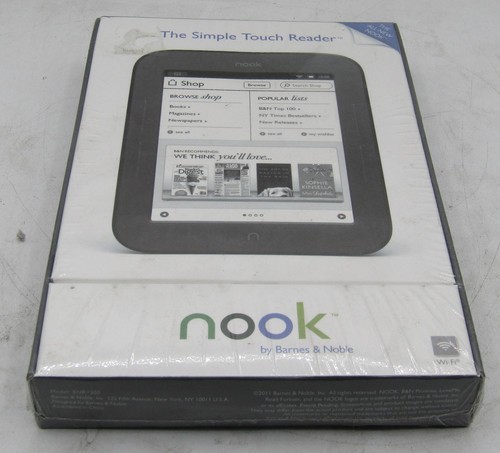 NEW & SEALED - BARNES & NOBLE NOOK SIMPLE TOUCH E-READER (BNRV300 ...