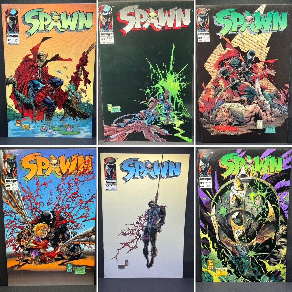 Spawn 1-76, 78, 80-89, 91, 93-102, 104-115, 117-125, 128, 163, 309, 311 ...