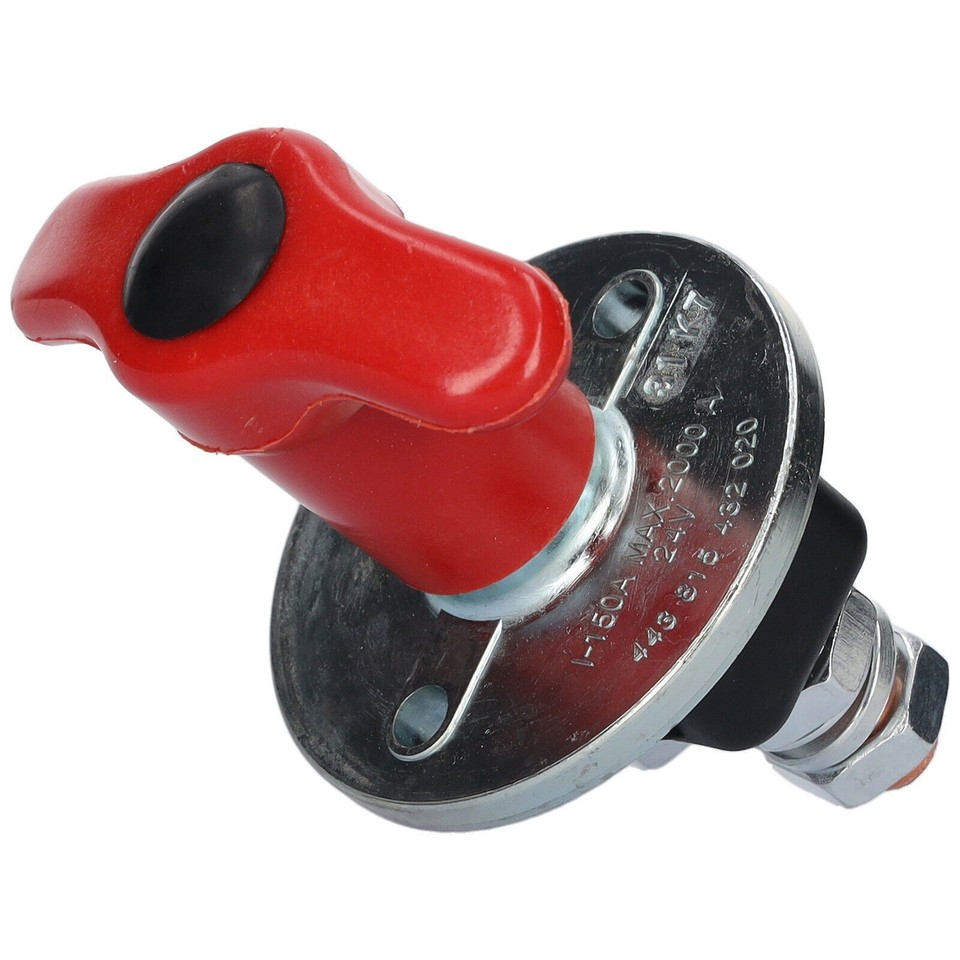 Heavy Duty Fixed Key Battery Isolator Cut Off Kill Switch 12v / 24v ...