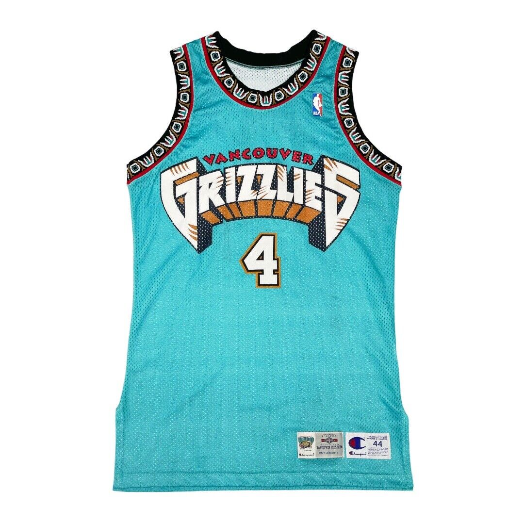 vtg rare vancouver grizzlies #4 scott game worn champion vtg rare vancouver grizzlies #4 scott game worn champion