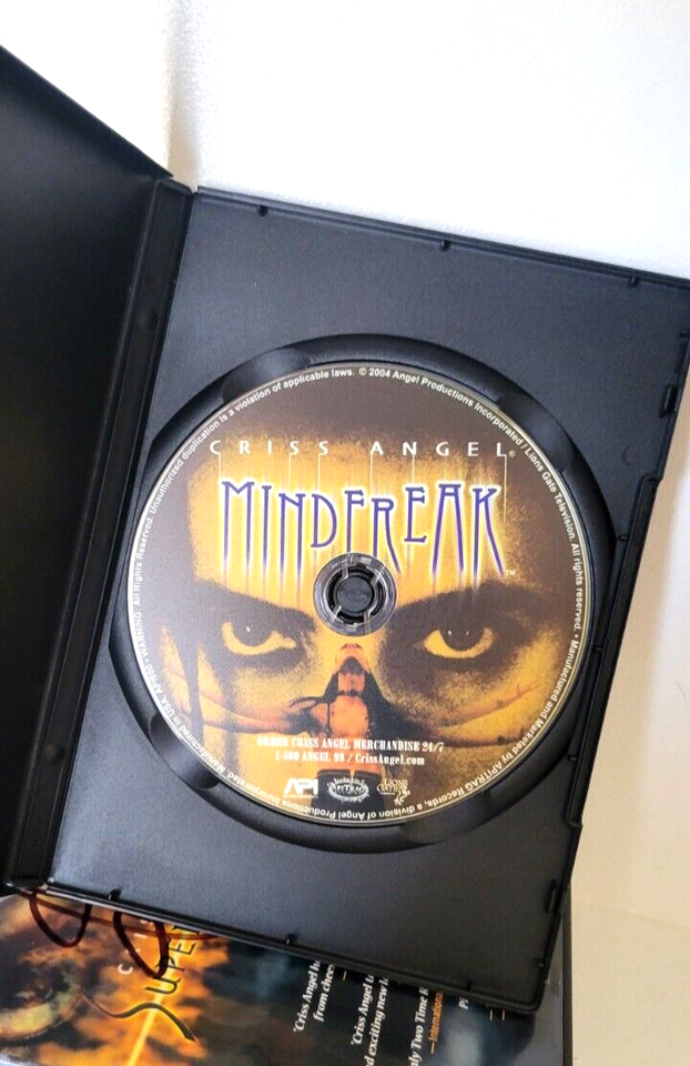 Criss Angel Mindfreak Signed Autographed DVD Magician Illusionist | eBay