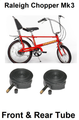 Replacement Raleigh Chopper MK3 Inner tube Front & Back Schrader Valve ...