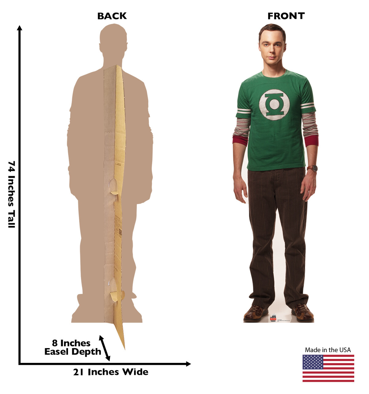 THE BIG BANG THEORY SHELDON COOPER LIFESIZE CARDBOARD STANDUP STANDEE ...