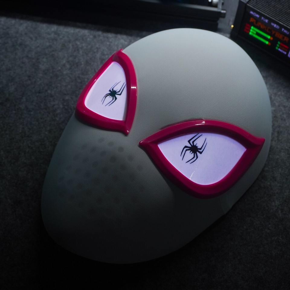 Spider-Man: Into the Spider-Verse Spider-Gwen Stacy Cosplay LED Eyes ...
