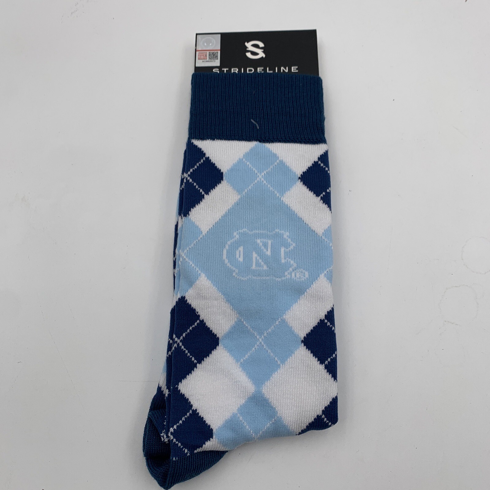 University+Of+North+Carolina+UNC+Strideline+Argyle+Blue+Crew+Socks ...
