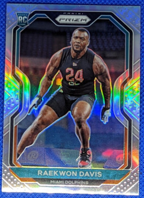 2020 Panini Prizm RAEKWON DAVIS RC #341 Silver Miami Dolphins | eBay
